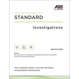 Investigations Standard (ASIS INV-2025) (eBook)