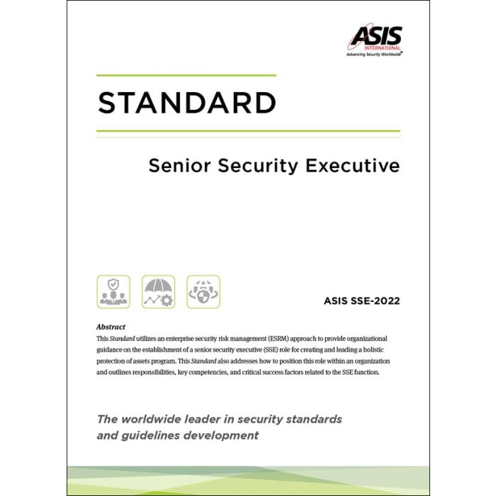 Standard Senior Security Executive by ASIS - Securitate in Romania